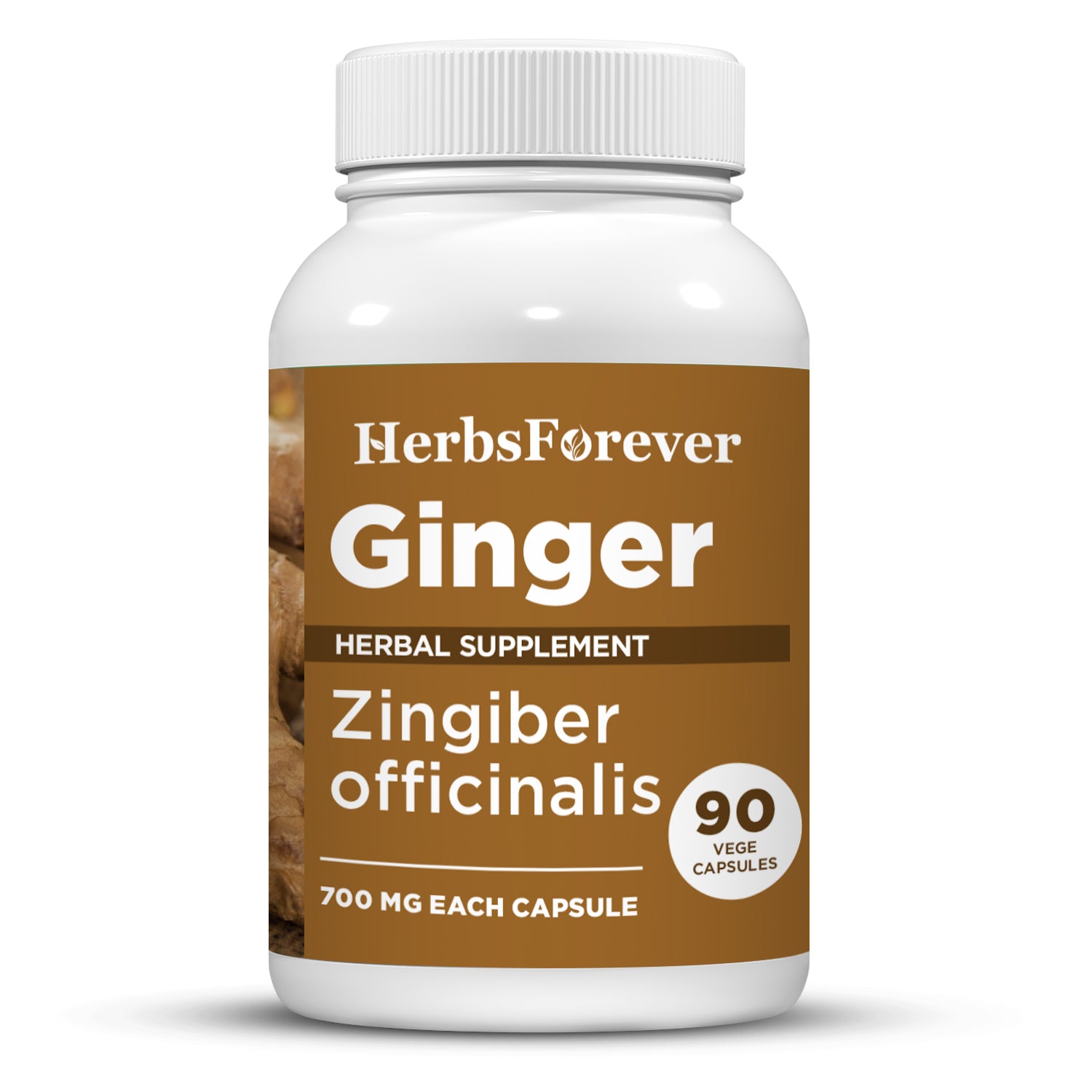 Ginger Capsules - ZingiberOfficinale - 1.5% Gingerols - Extract Ratio ...