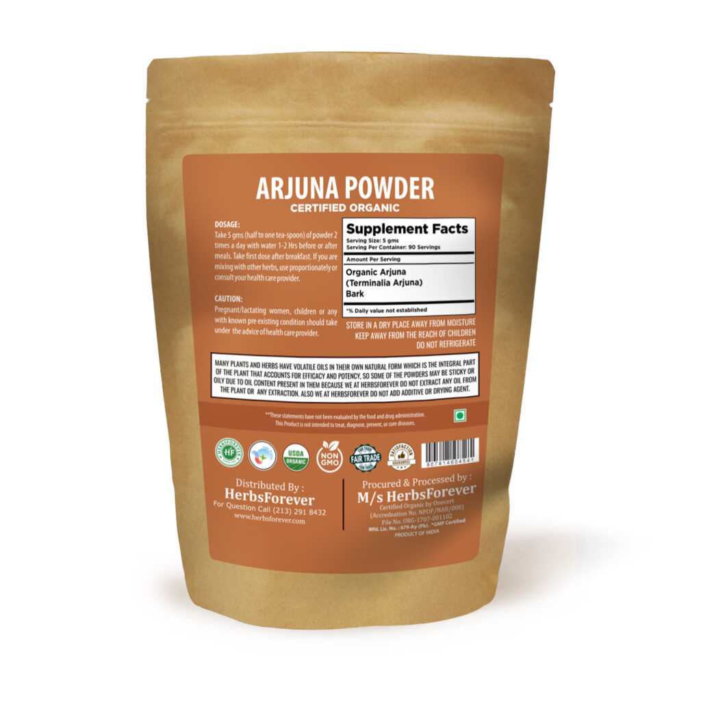 Certified Organic Arjuna powder - HerbsForever