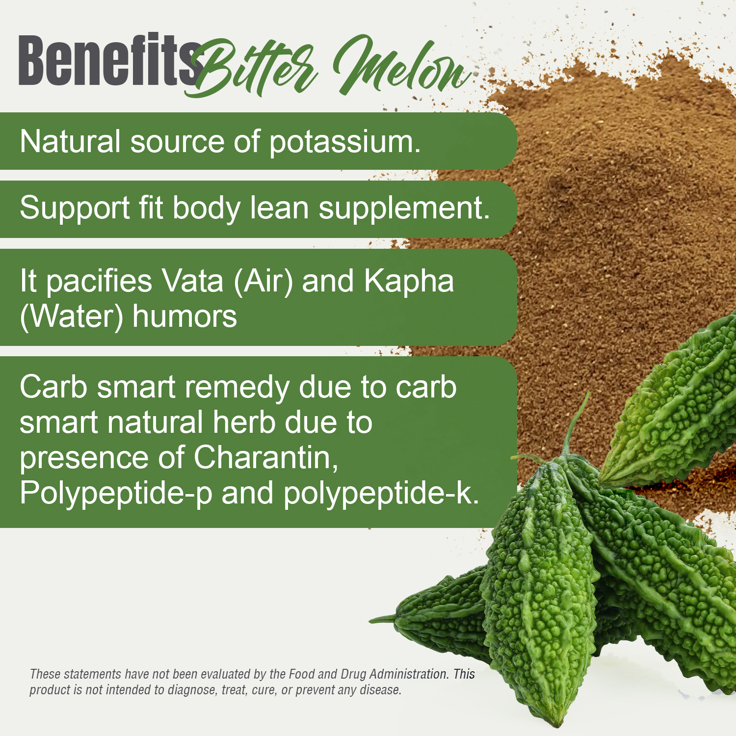 Bitter Melon (Karela) Powder - Best Herbal Supplement - HerbsForever